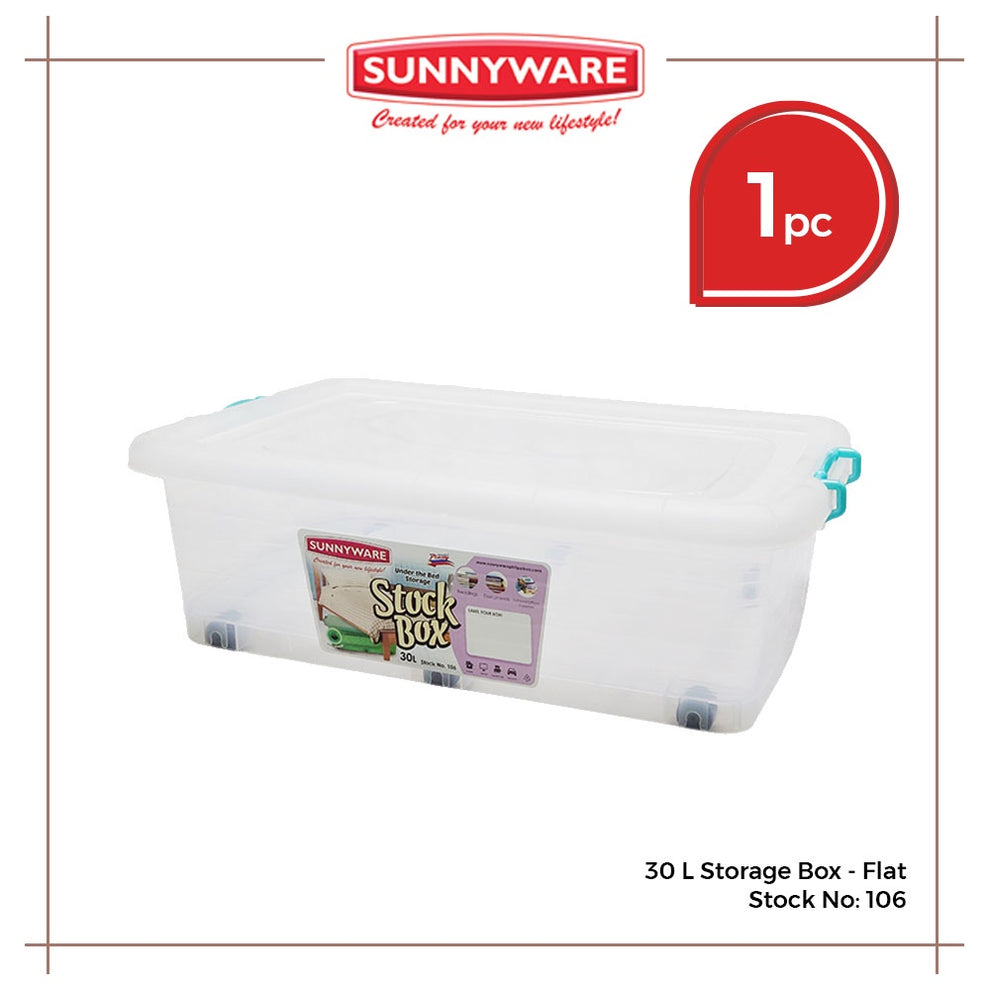 Sunnyware 106 30 L Flat Stock Box / Storage Box – Plasticatbp