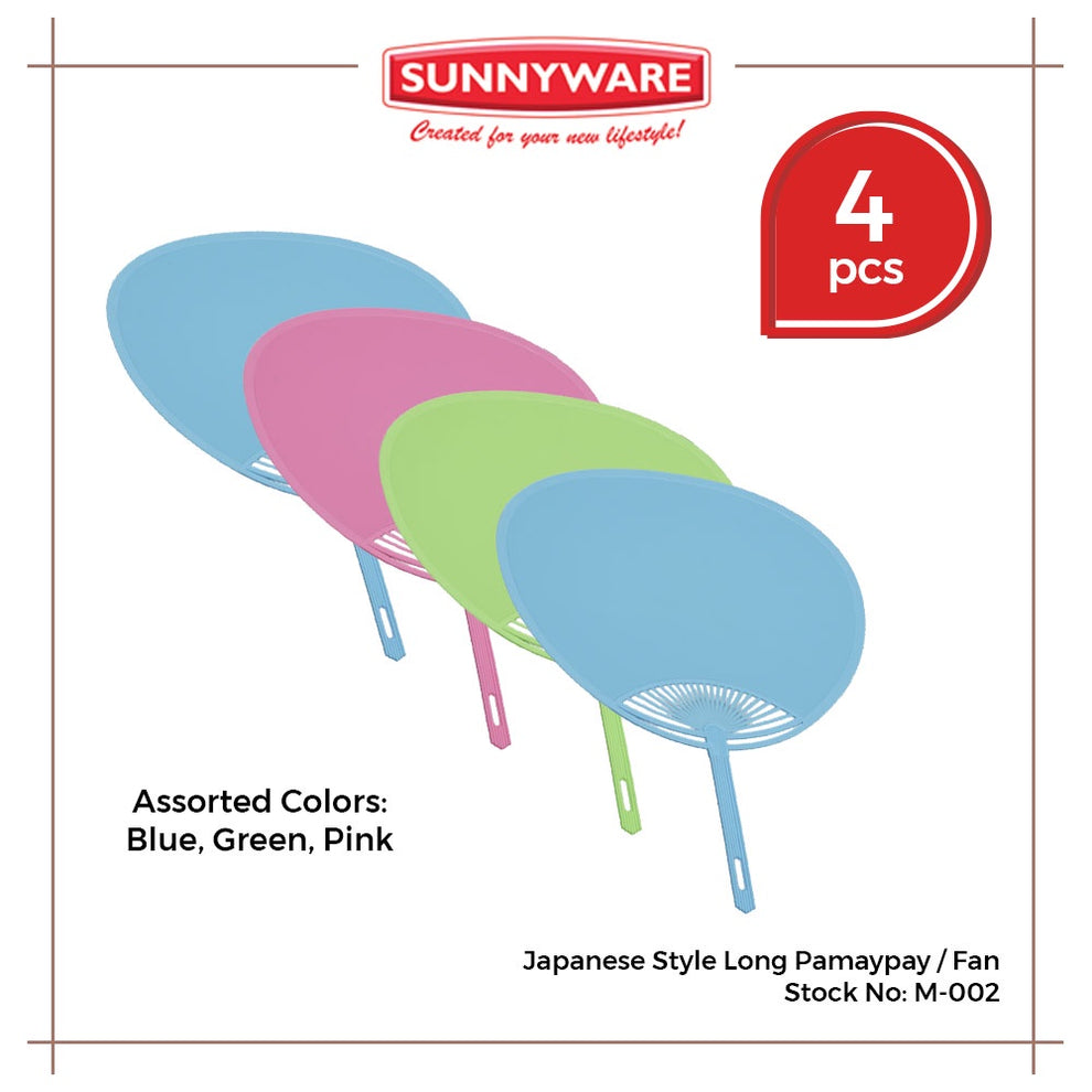 4pcs Japanese Style Long Pamaypay / Fan [Sunnyware M-002] | Plasticwar ...