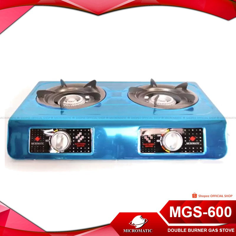 Micromatic MGS 600 Double Burner w/o regulator stainless Gas Stove ...