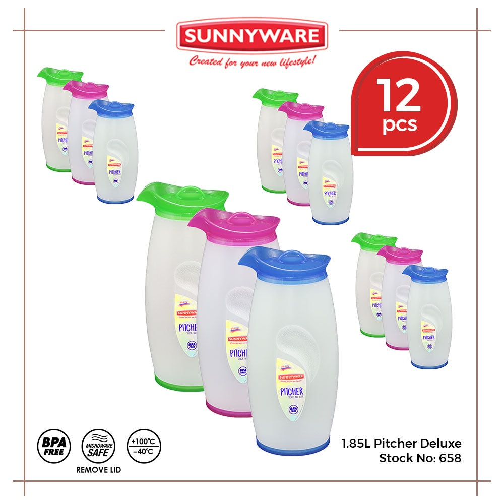 12pcs 1.85 liter Pitcher – Deluxe [Sunnyware 658] | Plasticware | Drin ...