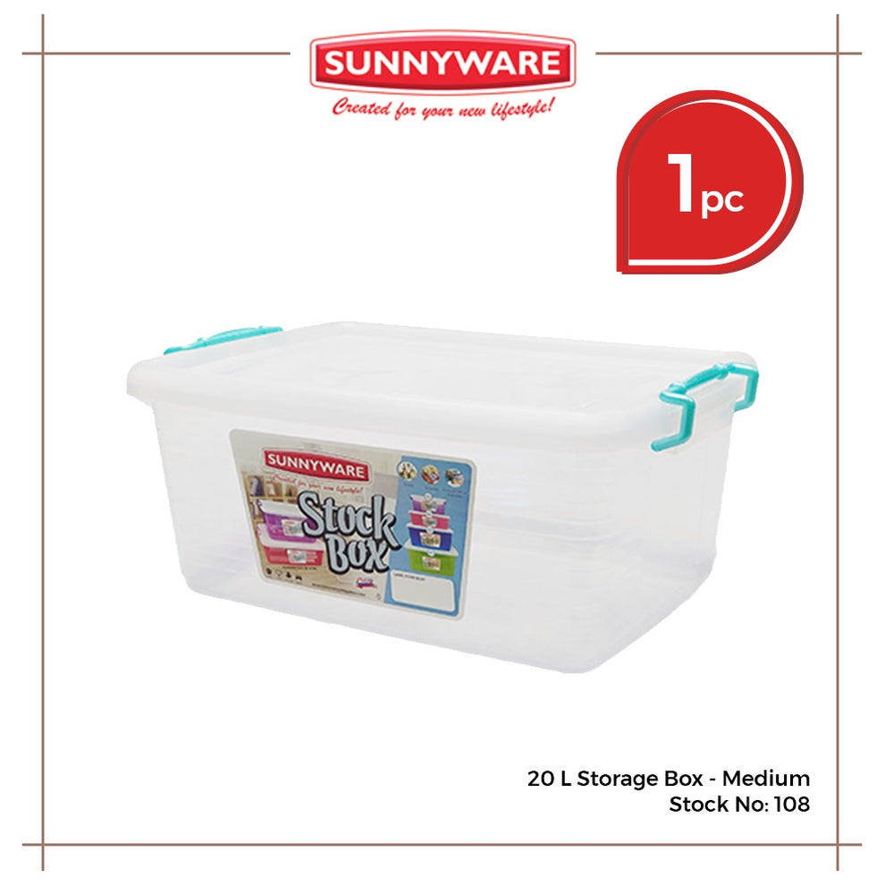 Sunnyware 108 Stock Box / Storage Box - Medium 20 liters | Plastic Sto ...