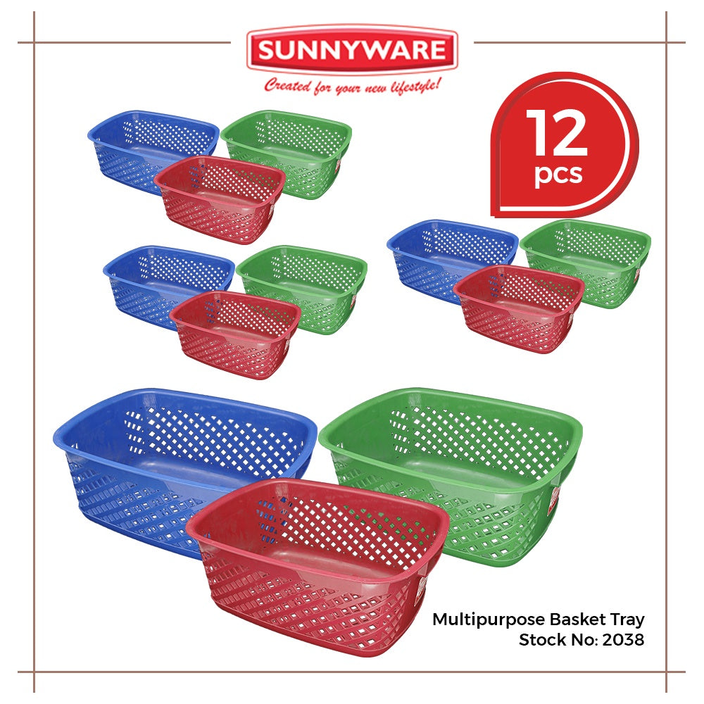 12pcs Multipurpose Basket Tray [SUN-2038] | Plasticware | Kitchenware ...