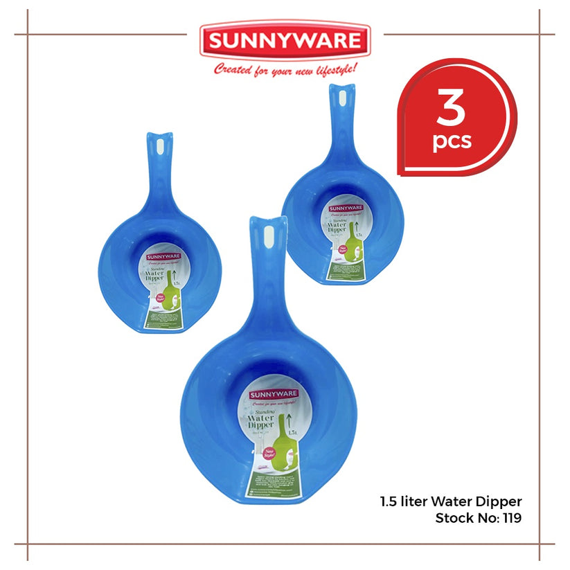 3pcs 1.5 Liter Water Dipper [Sunnyware 119] | Plasticware | Householdw ...